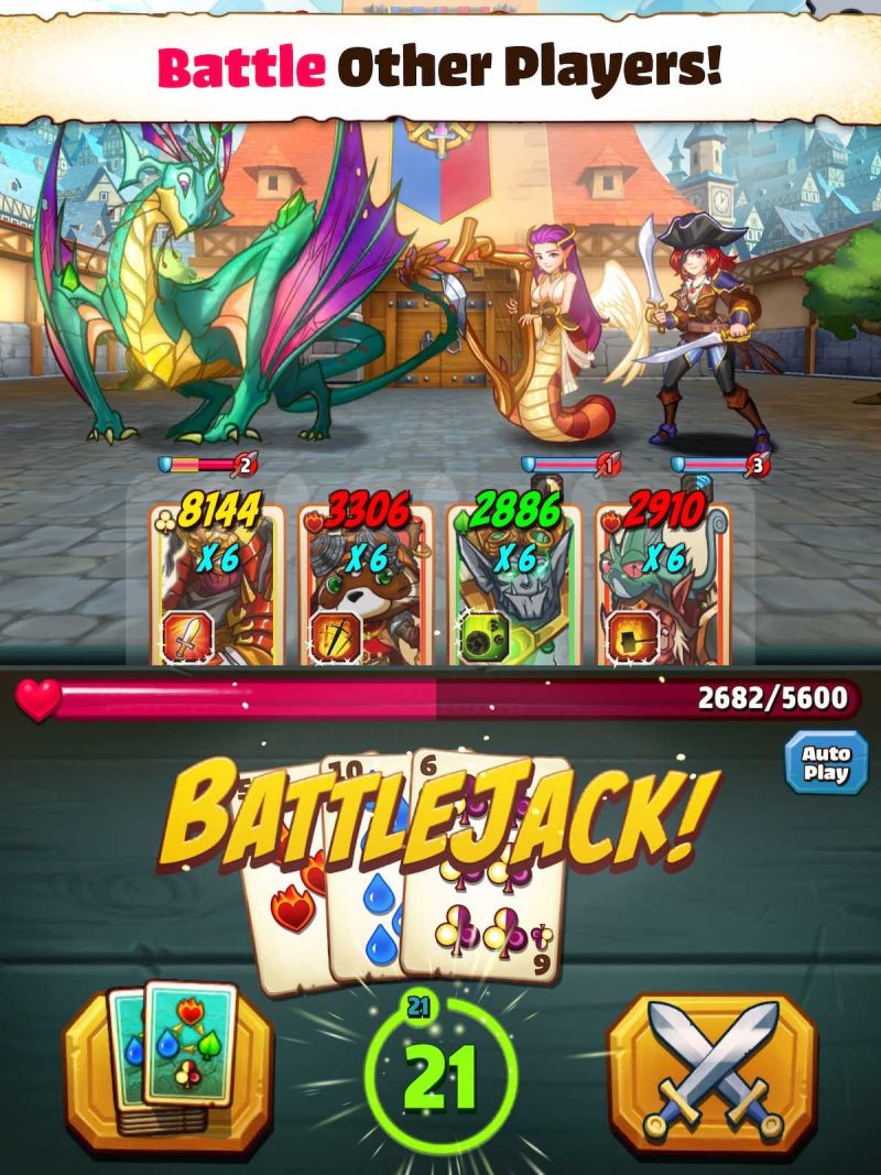 Battlejack, fantasy card battle game, debuts on mobile devices ...