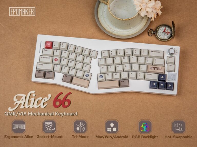 Epomaker Alice 66 Mechanical Keyboard Review - digitalchumps